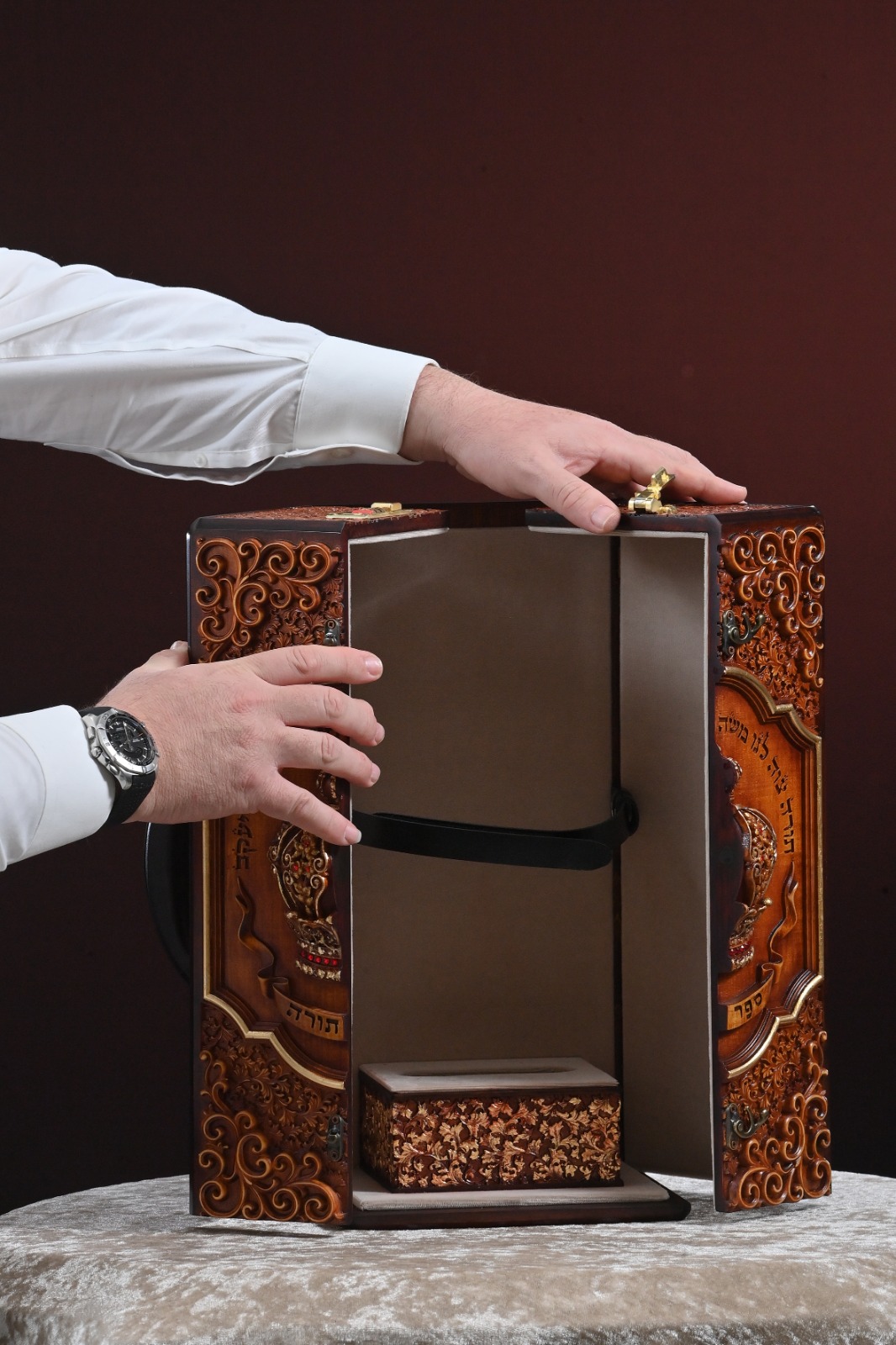 Torah scroll cases